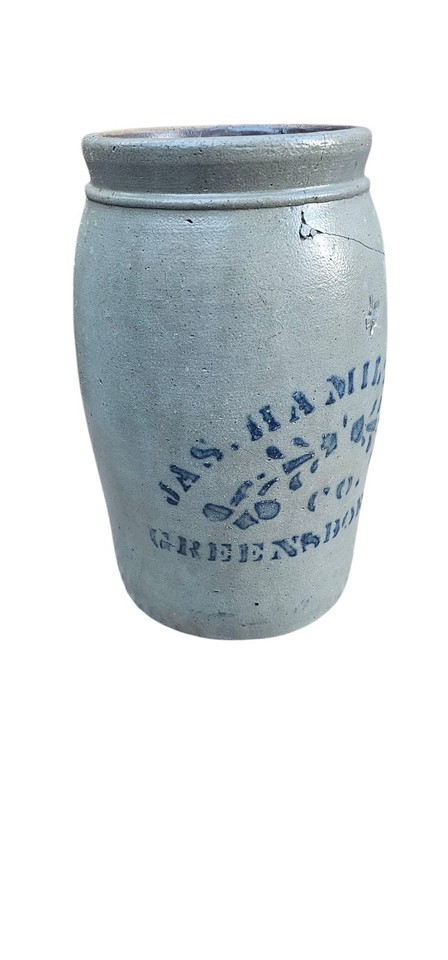 Pennsylvania Stoneware Jar Hamilton & Jones Crock | eBay