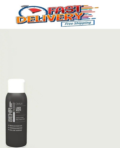 BEHR PREMIUM 12 oz.#SP-104 Linen White Matte Interior/Exterior Chalk ...