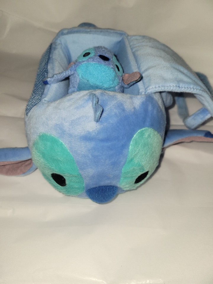 Disney Tsum Tsum Stitch Plush Bag Storage w/ Tsum Tsum and magnetic ...