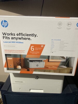 HP Laser Her Printer M139we | Black | 19 ppm | Networkable | Laser