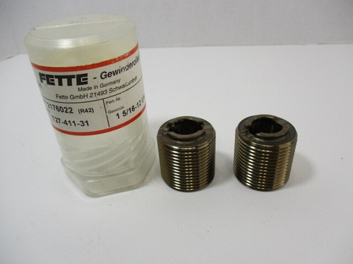 Set FETTE Thread Rolls, Roll Set 1-5/16"-12 Size Chasers # 2176022 ...