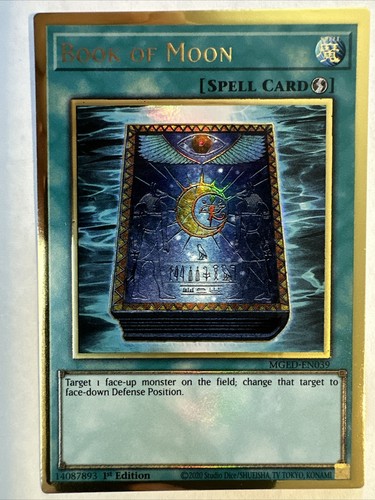 Yugioh! Book of Moon - MGED-EN039 - Premium Gold Rare - 1st Edition ...