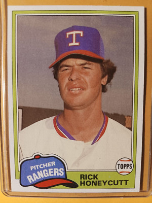 RICK HONEYCUTT TEXAS RANGERS 1981 TOPPS BASEBALL CARD #772 | eBay