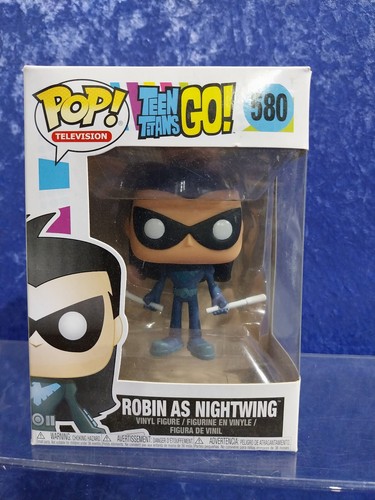 Pop Vinyl DC Super Heroes Teen Titans Go 580 MIB Robin as Nightwing ...