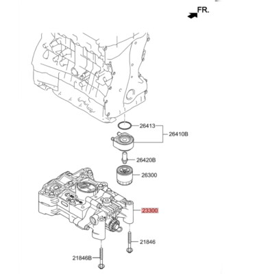 OEM 23300-25220 Oil Pump Balance Shaft Tooth UPS for Hyundai Santa Fe 2 ...