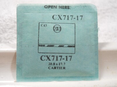 GS CX717-17 Watch Crystal Fit Cartier - 20.8 x 17.7 mm - Replacement ...