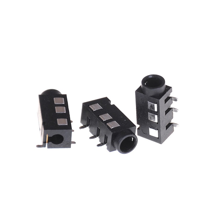10 Pcs PJ-320D 4 Pins SMD 3.5mm Female Headphone Jack Connector PCB ...