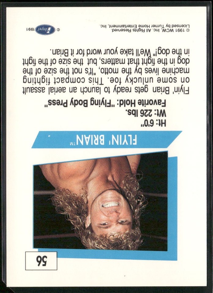 1991 Impel WCW #56 Flyin' Brian NM+ | eBay