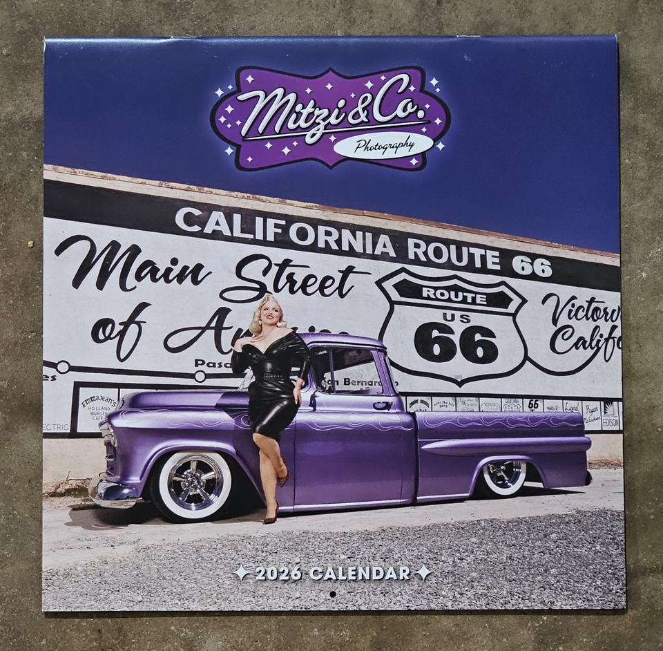 2026 Hot Rod & Custom PIN-UP Calendar 12 Months vintage car classic ...