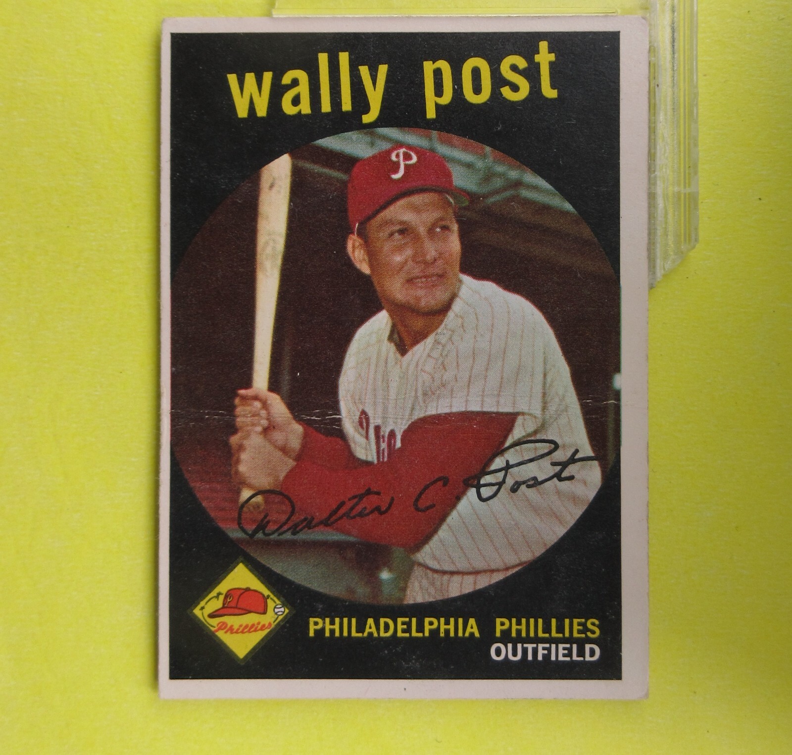 WALLY POST 1959 VINTAGE Topps #398 Philadelphia Phillies | eBay