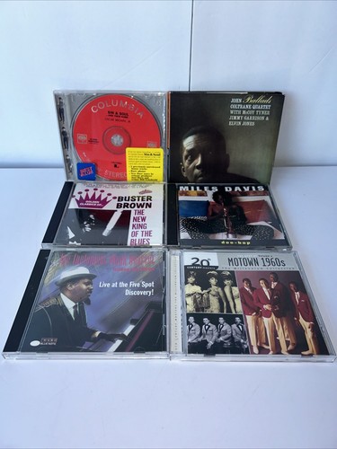 Lot 6 JAZZ Blues CDs Miles Davis John Coltrane, Thelonious Monk, Buster ...