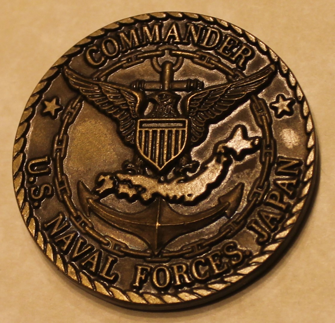 US Naval Forces Japan Command Master Chief Navy Challenge Coin | eBay