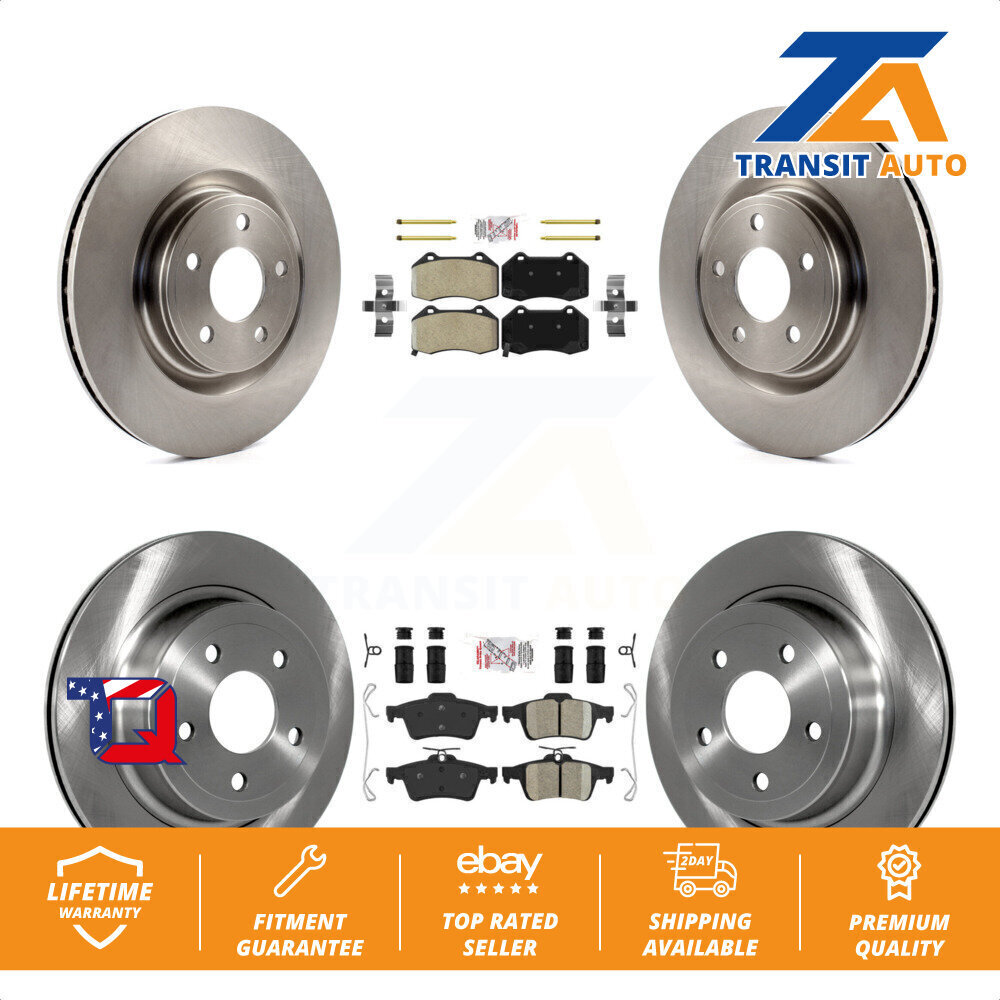 Front Rear Integrally Molded Pad & Brake Rotor Kit For 08-10 Chevrolet ...