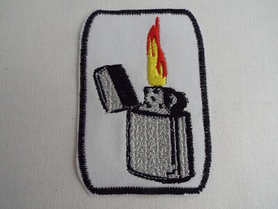 Lighter Embroidered Iron On Patch. | eBay