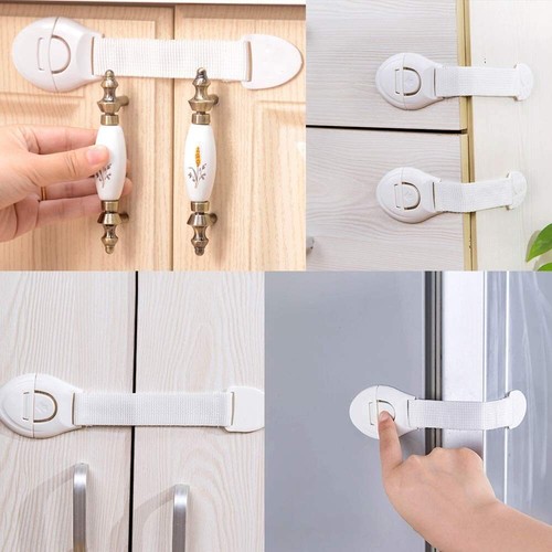 Baby Kids Safety Lock Box Drawer Cupboard Cabinet Fridge Door Child ...