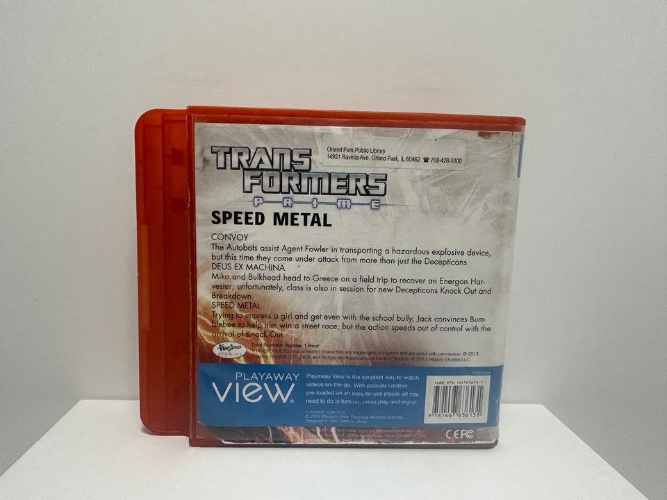 Playaway View All in One Mini Video Player Color Video Transformers ...