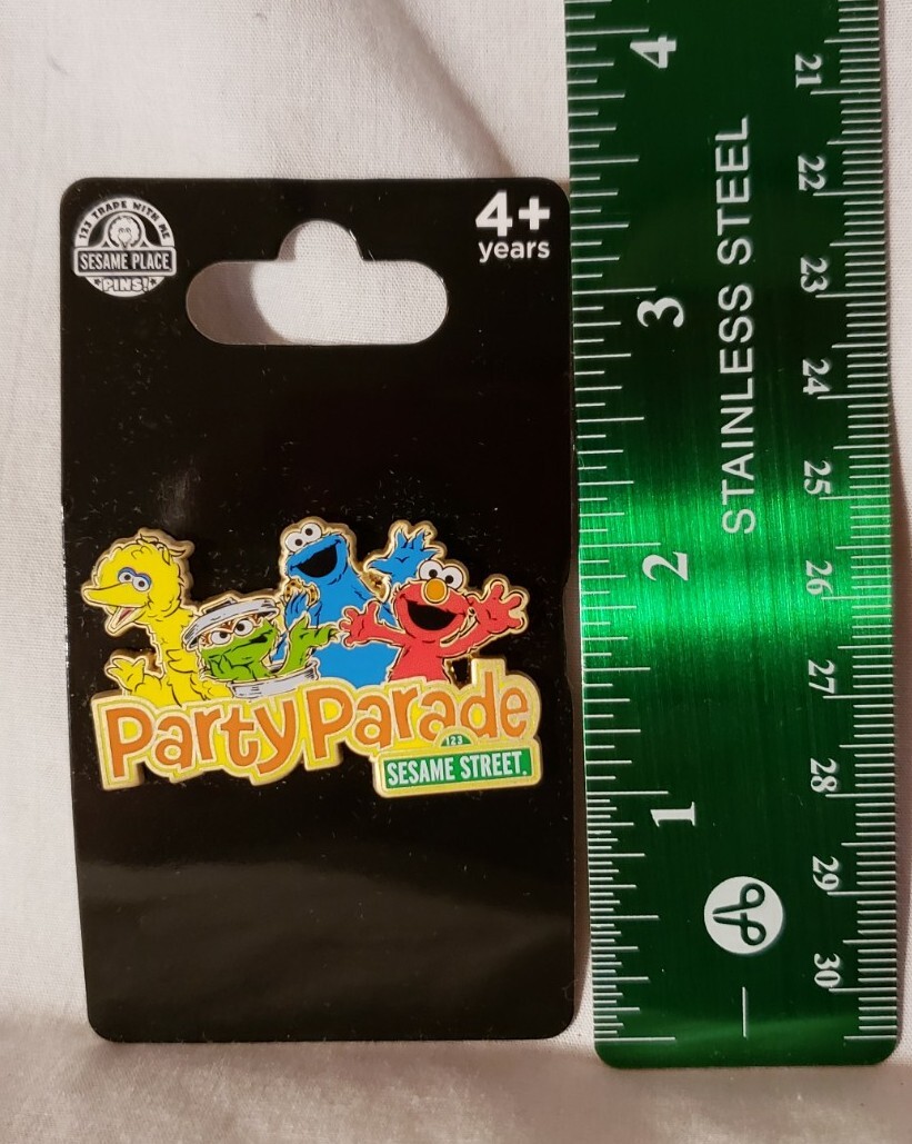 1.75" L Party Parade Pin Sesame Street Place Oscar Grouch Cookie Elmo ...