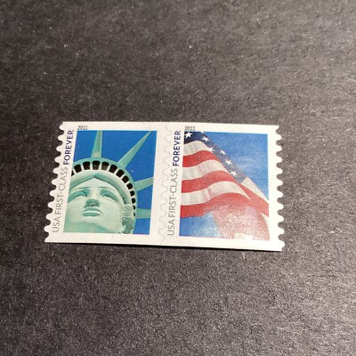 Scott#4490-91 Lady Liberty&Flag Coil Pair-MNH-2011-US | eBay