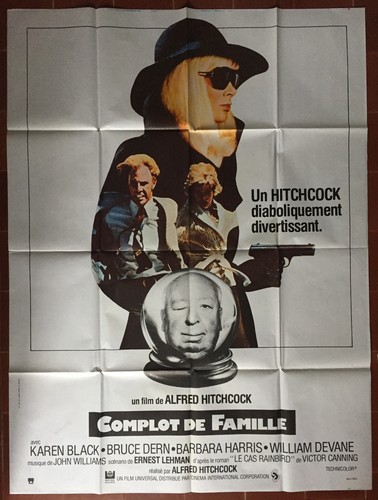 Affiche COMPLOT DE FAMILLE Family Plot ALFRED HITCHCOCK Karen Black ...