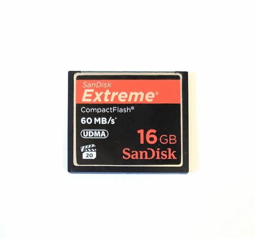 Excellent! SanDisk Extreme 16GB Compact Flash (CF) Card (60MB/s) UDMA ...