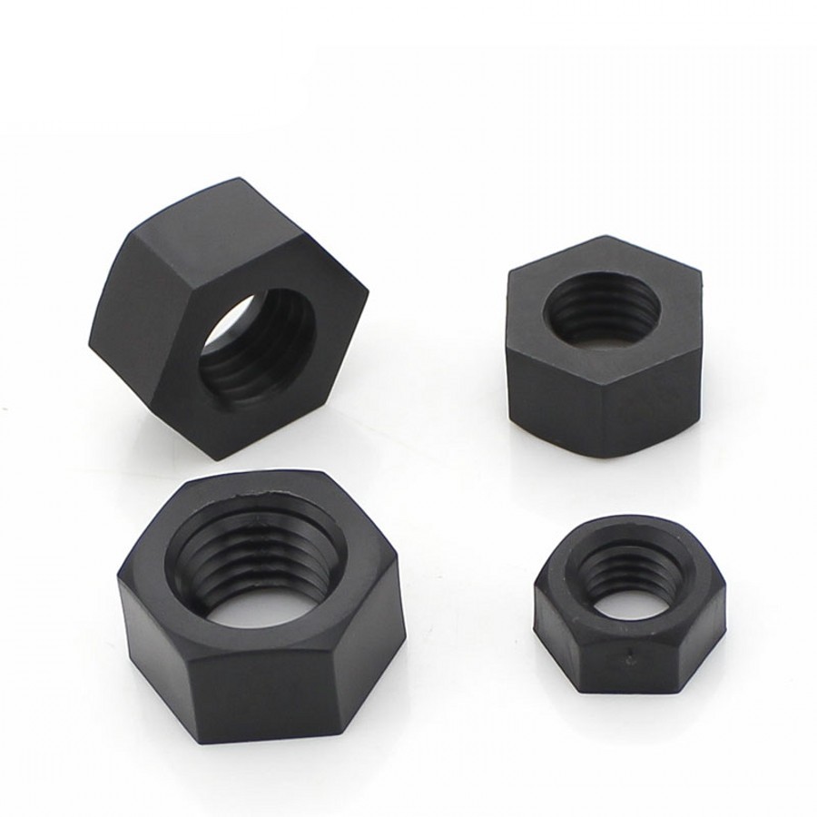Black Nylon Hex Nuts DIN934 M2 M2.5 M3 M4 M5 M6 M8 M10 M12 M14 M16 M18 ...