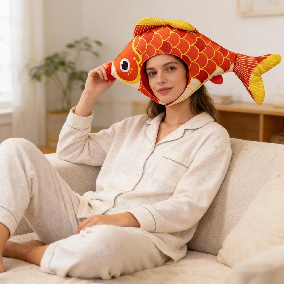 Fish Headgear Women Men Hat Funny Cap Fish Cosplay Hat Party Cute Cap ...