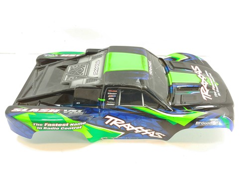 CUSTOM BUILT TRAXXAS SLASH 2WD LCG MID-MOTOR RACE ROLLER SLIDER CHASSIS ...