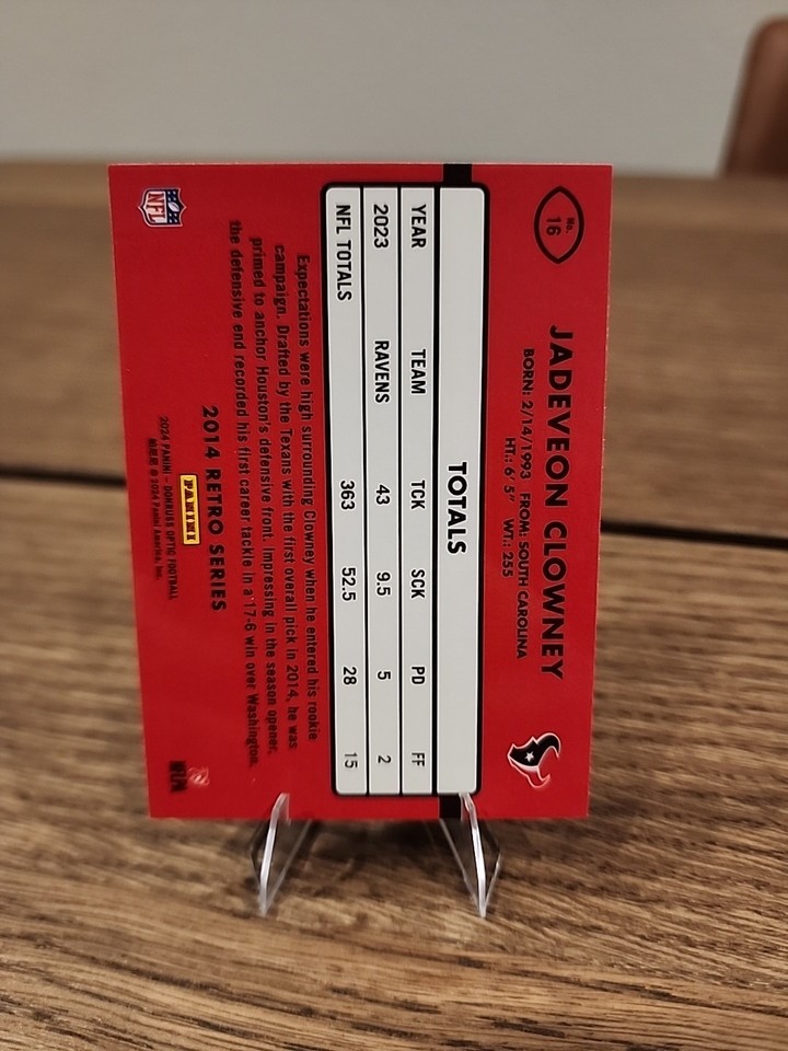 2024 Panini Donruss Optic - 2014 Retro Series Jadeveon Clowney #16 | eBay