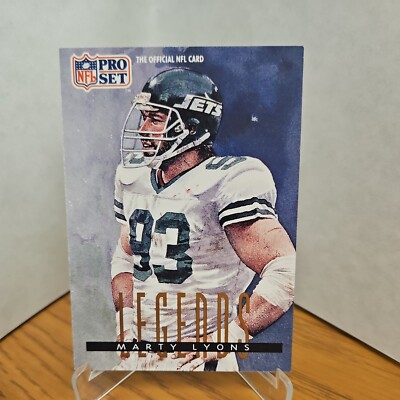 Pro Set Legends Marty Lyons #698 1991 NFL Football Card New York Jets ...