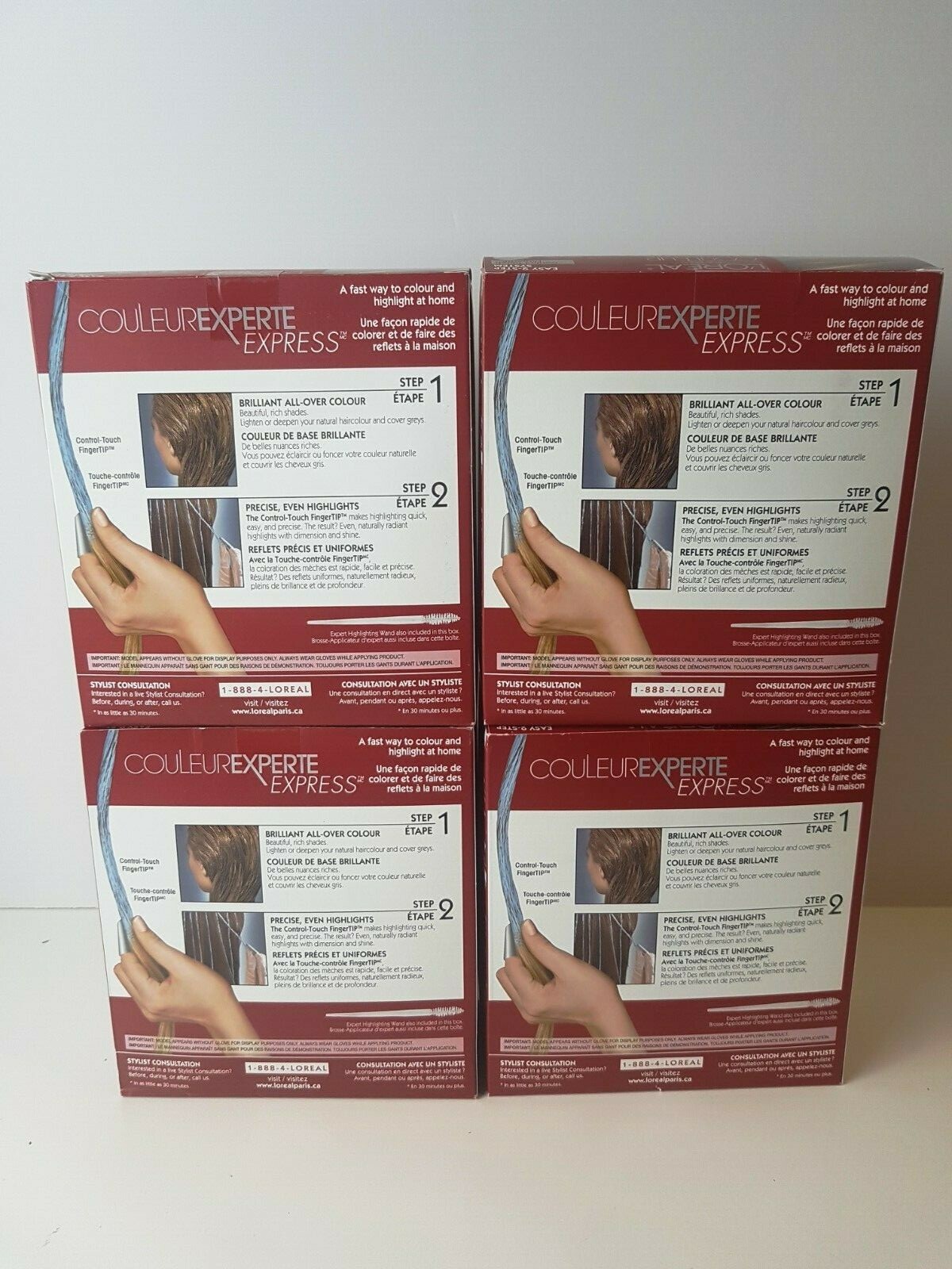 4 x L’Oreal Couleur Experte Express Hair Color 7.0 Biscotti Dark Blonde ...