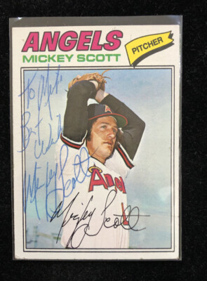 MICKEY SCOTT 1977 TOPPS AUTOGRAPHED SIGNED AUTO BASEBALL CARD 401 ...