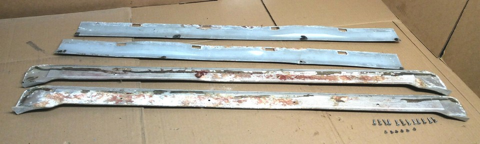 1966 & Other Ford Galaxie 500 Conv Aluminum Sill Scuff Plates L & R ...
