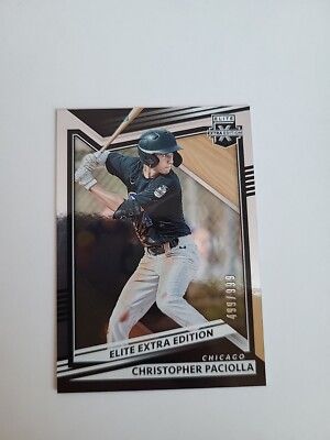 2022 Elite Extra Edition #86 Christopher Paciolla #499/999 - Chicago ...