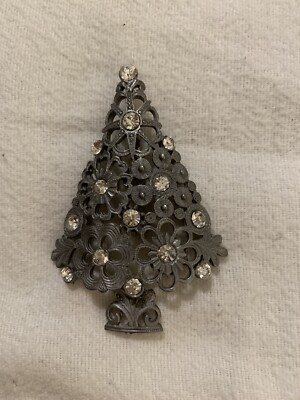 Rare Ultra Craft Signed Christmas Tree Brooch Pin | eBay
