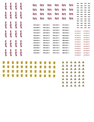 HO Scale Container Decals. " TEX " | eBay