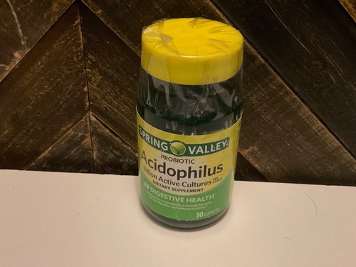 Spring Valley Probiotic Acidophilus Lactobacillus Digestive Dietary ...