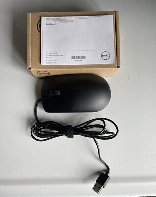 Dell MS116 USB Wired Optical Mouse MS116-BK New! Open Box! | eBay