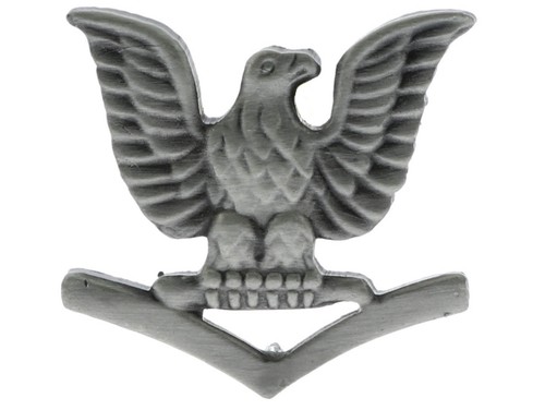 US Navy 3rd Class Petty Officer Crow right pewter Hat or Lapel Pin ...