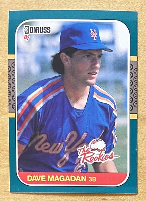 Dave Magadan 1987 Donruss Baseball The Rookies #34 New York Mets NM-MT ...