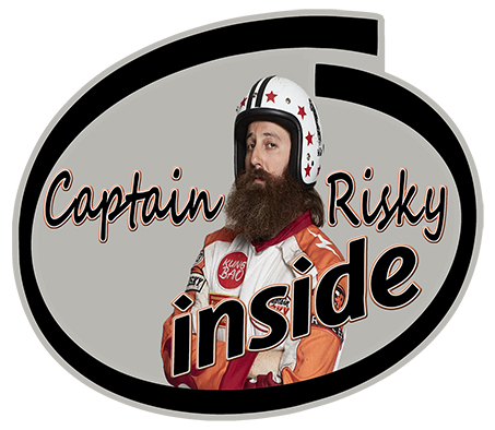 CAPTAIN RISKY INSIDE STICKER FUNNY CAPTAIN RISKY STICKER | eBay Australia