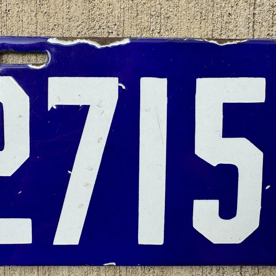 1911 Virginia Porcelain License Plate 2715 NICE High Quality Glossy ...