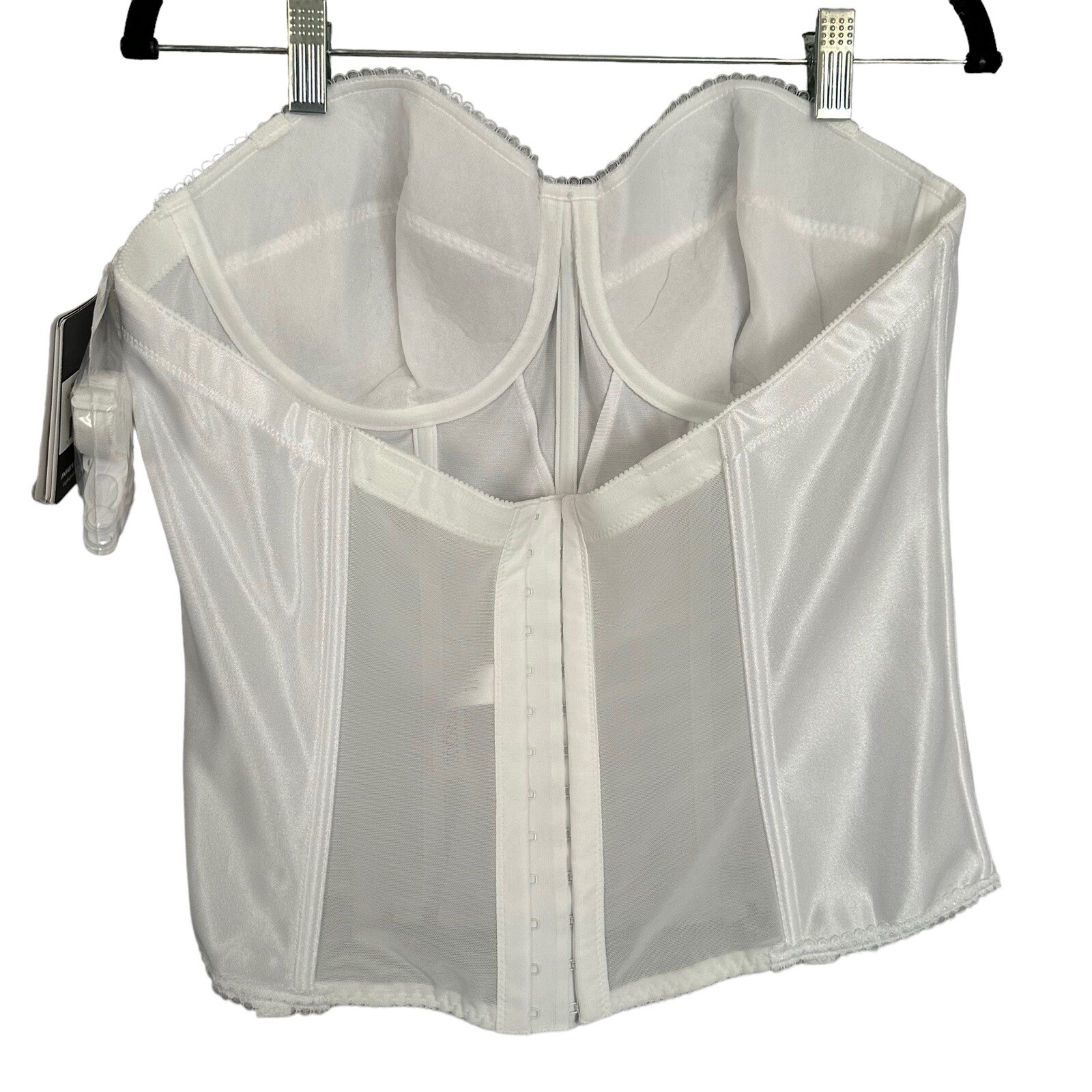 Dominique Corset Bra Torsolette White Sz 52c Strapless Longline Bridal ...