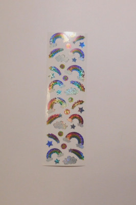 Mrs. Grossman's Lot 1 Strip Limited Edition ~Sparkle Rainbows~ Stickers ...