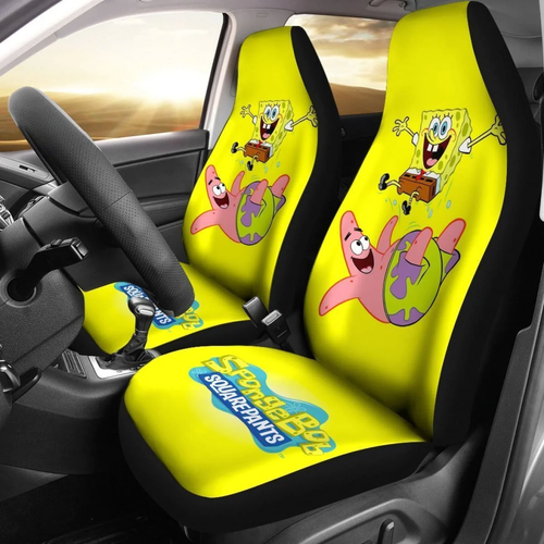 Funny Spongebob Car Seat Covers Cartoon Gift For Fans | eBay