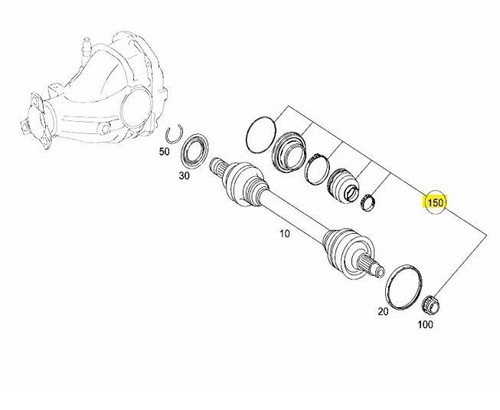 A0003570091 MERCEDES 171 204 205 207 212 BOOT REPAIR KIT FOR BOOT ...