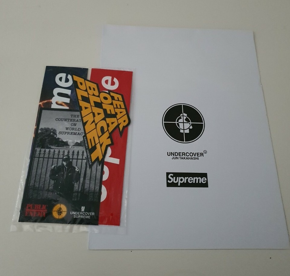 SS18 Supreme x Public Enemy x Undercover poster + stickers bundle box ...