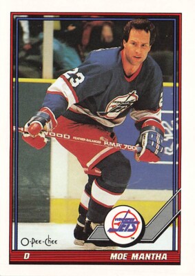 1991 O-Pee-Chee #477 Moe Mantha Winnipeg Jets | eBay