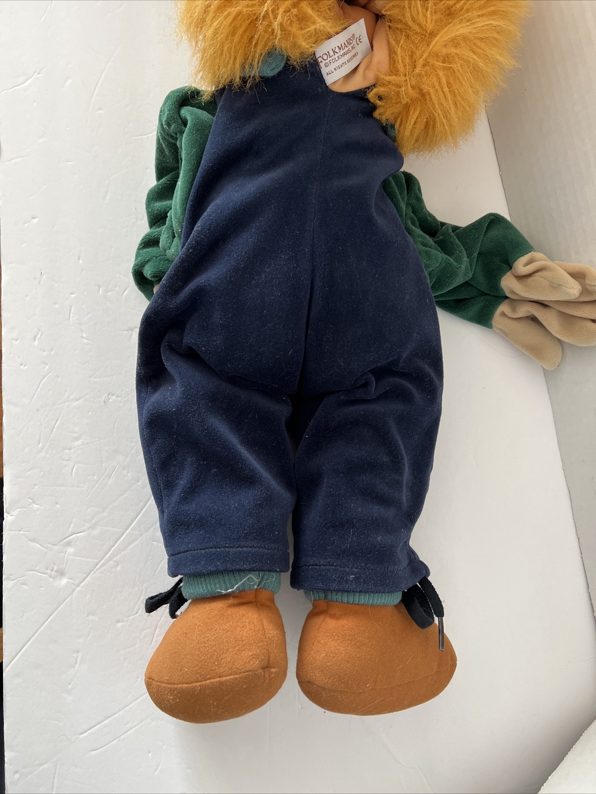 Vintage puppet Folkmanis Boy Freckles Red Hair Ventriloquist Dummy ...