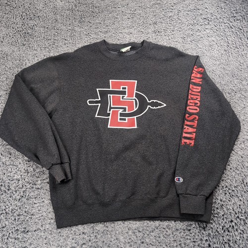 San Diego State Aztecs Sweatshirt Adult Large Gray SDSU Graphic ...