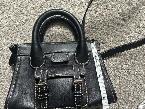Auth Chloe Edith Mini 2Way Shoulder Bag Leather Black | eBay